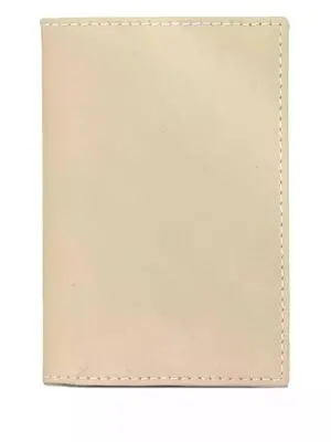 Comme Des Garçons Logo-embossed Leather Wallet - Neutrals