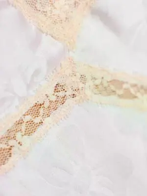 LoveShackFancy Lirena Lace Trim Floral Blouse - Neutrals