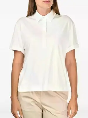 GRAN SASSO Buttoned Cotton Polo Top