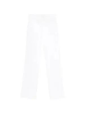MOTHER Straight Leg Jeans - White