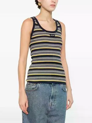 Miu Miu Striped Tank Top - Blue