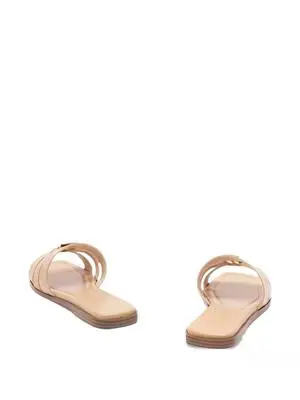 TWINSET Leather Open Toe Sandals