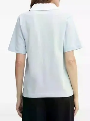 Karl Lagerfeld Signature-detail Cotton Polo Shirt