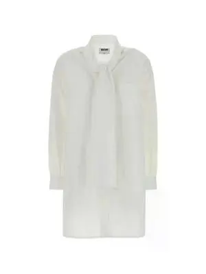 Moschino Poplin Shirt Dress - White