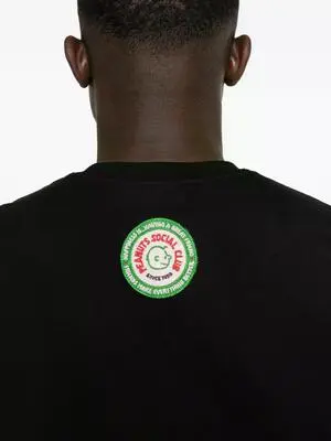 Iceberg Peanuts-embroidered T-shirt - Black