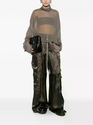 Rick Owens Cargo Drawstring Palazzo Pants