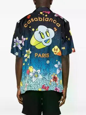 Casablanca Floral-print Shirt - Black