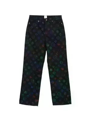 Casablanca Logo Pattern Jeans