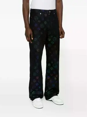 Casablanca Logo Pattern Jeans