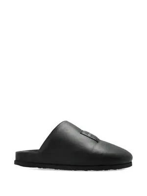 Givenchy Leather Slides - Black