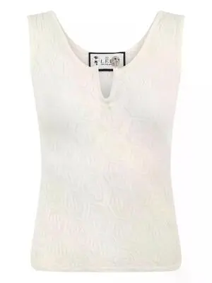 Philipp Plein Monogram Knit Tank Top