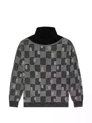 Giorgio Armani Patterned Turtleneck Sweater