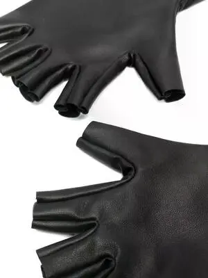 MITILIANE COUTURE Fingerless Leather Midi Gloves