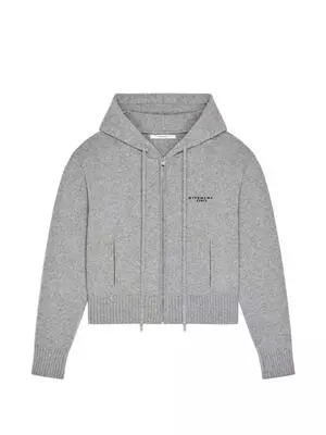Givenchy Hooded Zip Knitwear - Grey