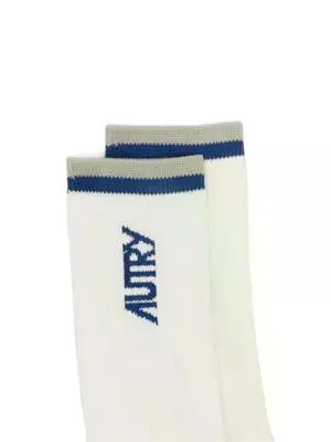AUTRY Logo Stripe Socks