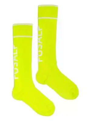 Fusalp Jacquard Knee High Socks - Yellow