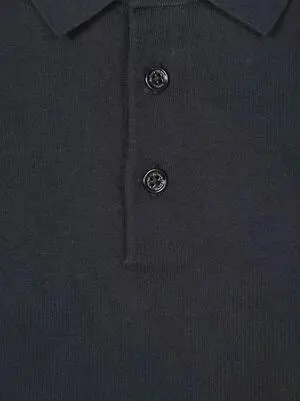 PAOLO PECORA Buttoned Polo Shirt - Black