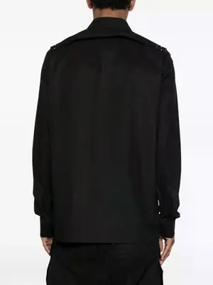 Rick Owens Long-sleeve Classic-collar Shirt - Black