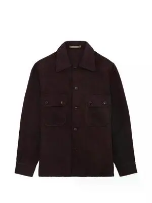 FORTELA Pepper Virgin Wool Overshirt - Red