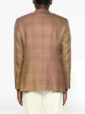 Canali Checked Single-breasted Jacket