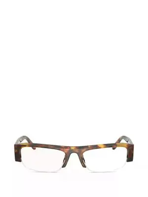 Miu Miu Rectangle-frame Glasses - Brown