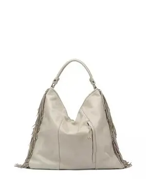 REPTILE'S HOUSE Large Vasia Fringed Woven Shoulder Bag