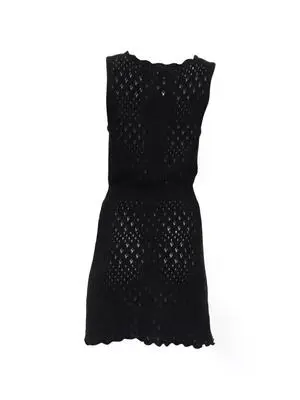 Maje Crochet Mini A-line Dress
