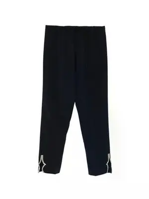 Marina Rinaldi Embellished Slim Fit Trousers - Blue