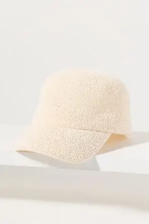 Anthropologie Nub Baseball Cap - Ivory