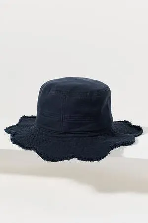 Anthropologie Scalloped Bucket Hat