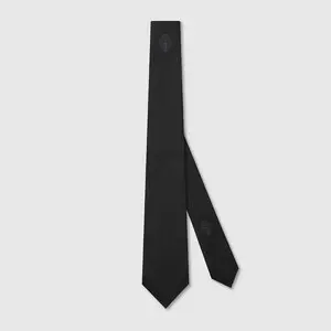 Gucci Silk Jacquard Neck Tie - Black
