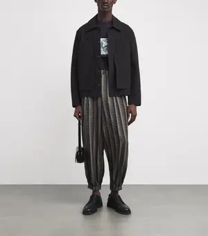 Emporio Armani Jacquard Geometric Trousers