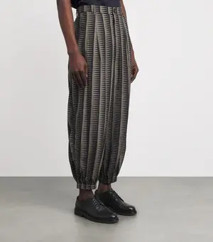 Emporio Armani Jacquard Geometric Trousers