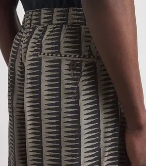 Emporio Armani Jacquard Geometric Trousers