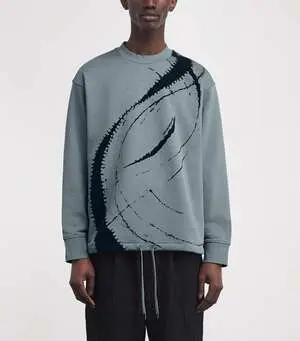 Emporio Armani Flocked Graphic Sweatshirt