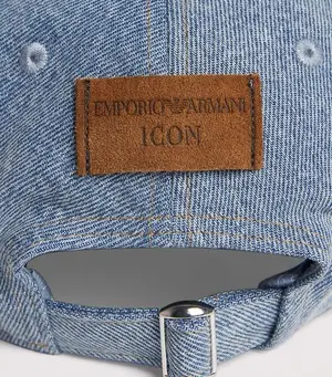 Emporio Armani Icon Denim Baseball Cap