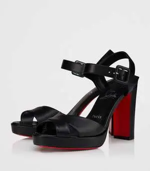 CHRISTIAN LOUBOUTIN Cora Leather Platform Sandals