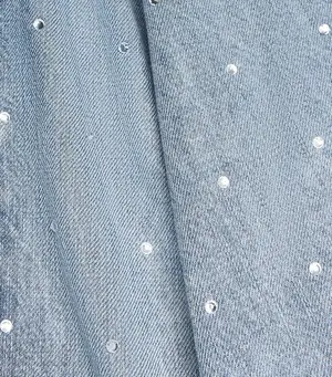 Rag & Bone Embellished Logan Wide-leg Jeans - Blue