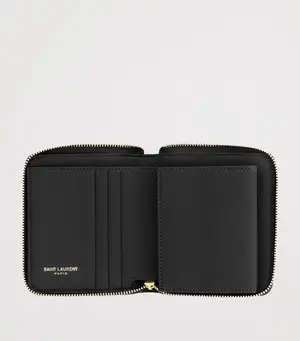 Saint Laurent Matelassé Zip-up Wallet