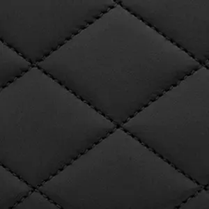 Saint Laurent Matelassé Zip-up Wallet - Black