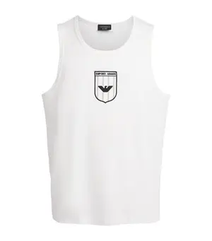 Men's Emporio Armani White Tops