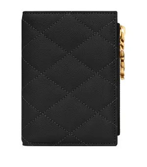 Saint Laurent Matelassé Bifold Wallet - Black