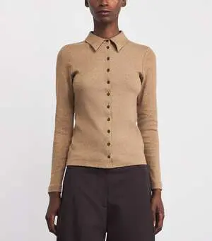ME+EM Organic Cotton-blend Ultimate Shirt - Brown