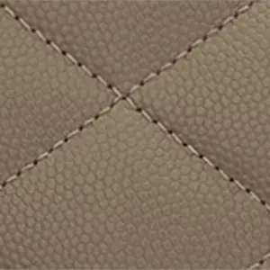 Saint Laurent Matelassé Zip-up Wallet - Grey