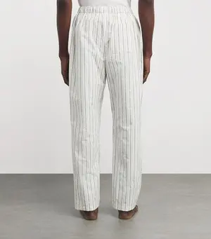 Harrods Cotton Stripe Logo Pyjama Bottoms