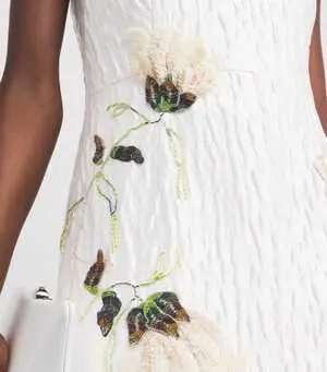 Simkhai Floral Jacquard Lilibeth Midi Dress