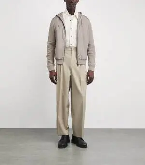 Herno Cotton Hooded Hybrid Jacket - Brown