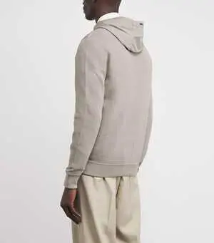 Herno Cotton Hooded Hybrid Jacket - Brown