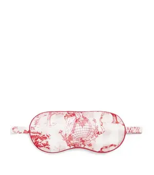 Harrods Silk Toile Sleep Mask - Pink