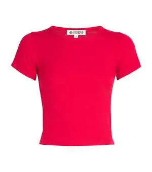 Eterne Ribbed Baby T-shirt - Red